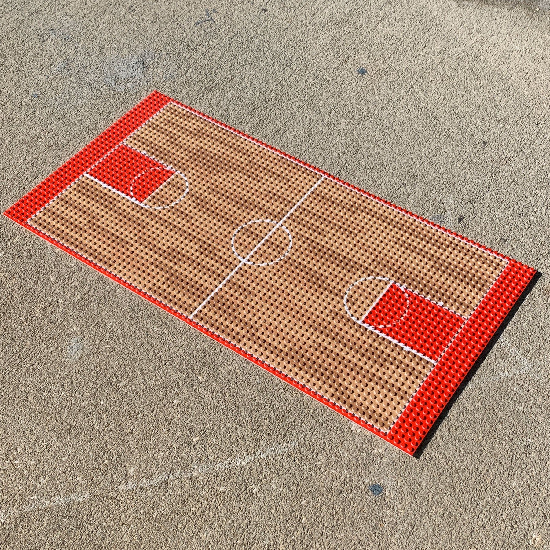 Football Field SLAB Lite Baseplate - 12" x 24" - LEGO Compatible – The ...