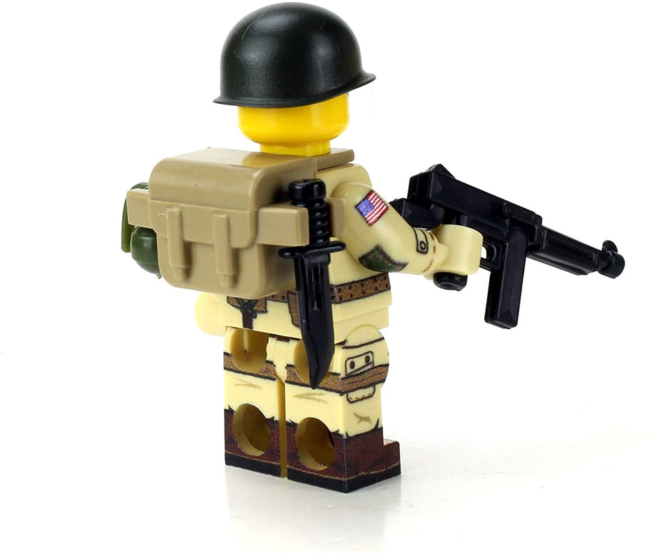 WW2 U.S. Army 82nd Airborne Paratrooper Minifig made with LEGO parts ...