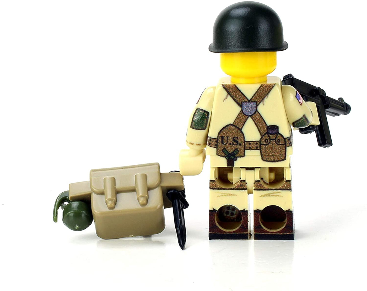 WW2 U.S. Army 82nd Airborne Paratrooper Minifig made with LEGO parts ...
