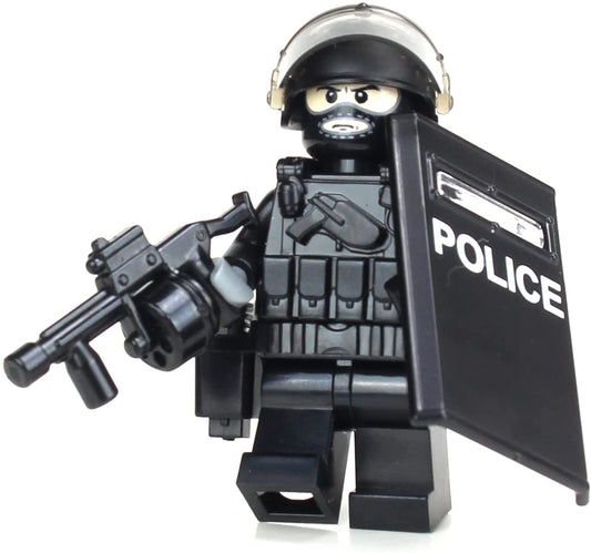 Riot Control Swat Police Officer Minifig made with LEGO parts – The ...