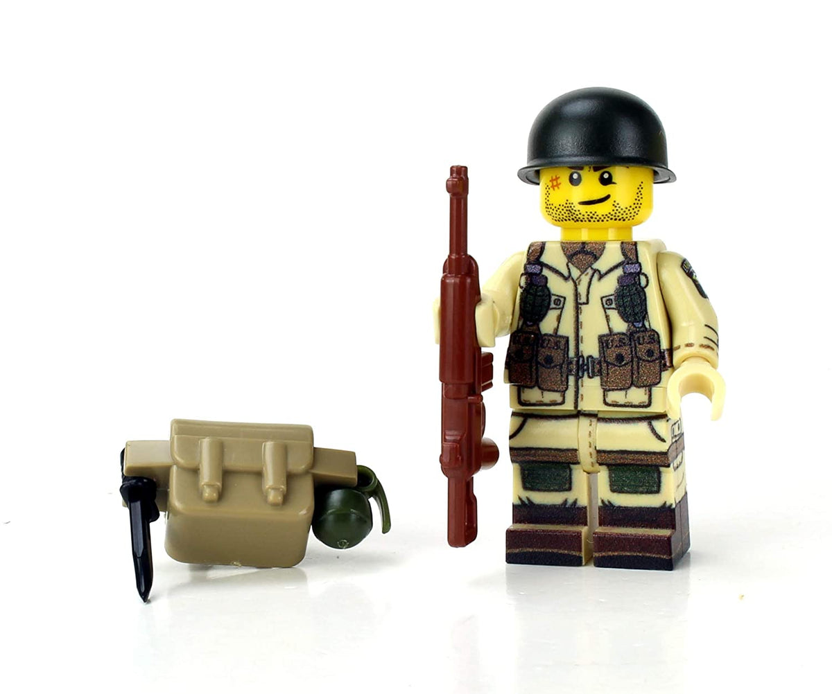 WW 2 U.S. Army 101St Airborne Paratrooper Minifig made with LEGO parts ...