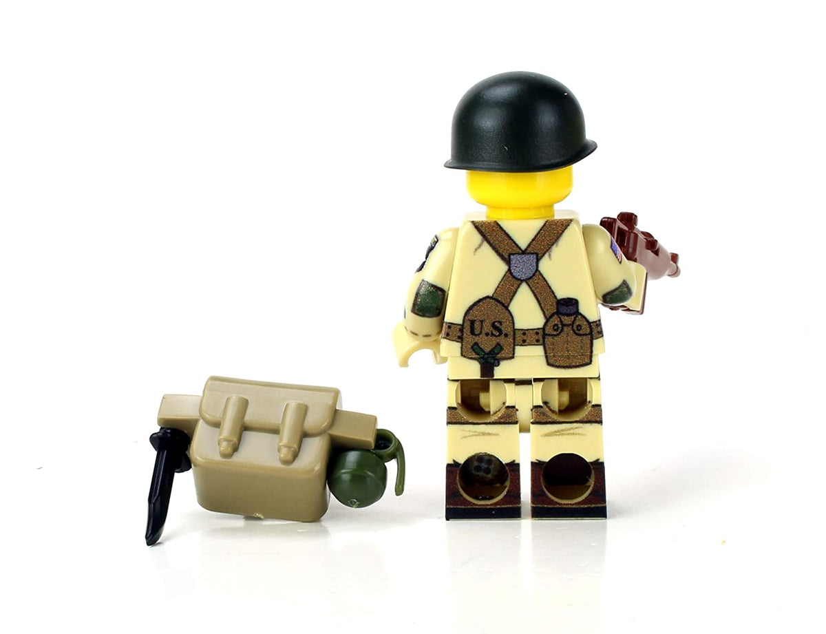 WW 2 U.S. Army 101St Airborne Paratrooper Minifig made with LEGO parts ...