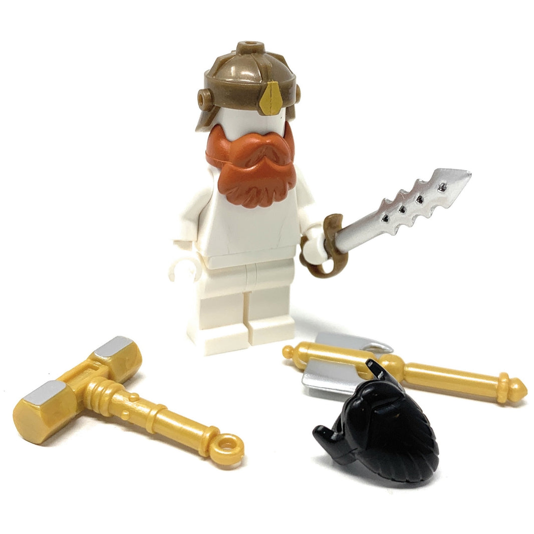 Weaponsmith - Dwarf Warrior Minifig Pack - BrickForge – The Brick Show Shop