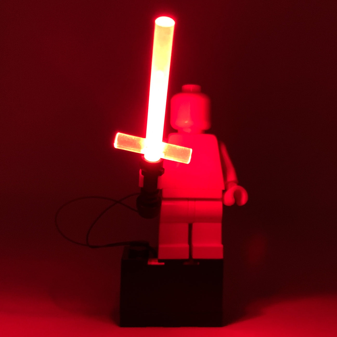 Light-Up Minifigure Lightsaber (Red) - Custom LEGO – The Brick Show Shop