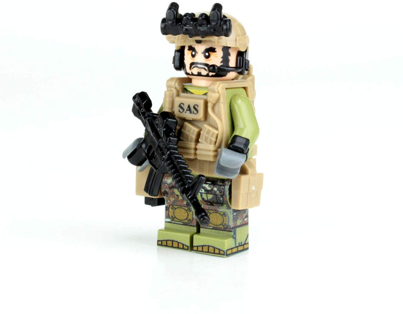 Modern British SAS Commando - Custom Military Minifig – The Brick Show Shop