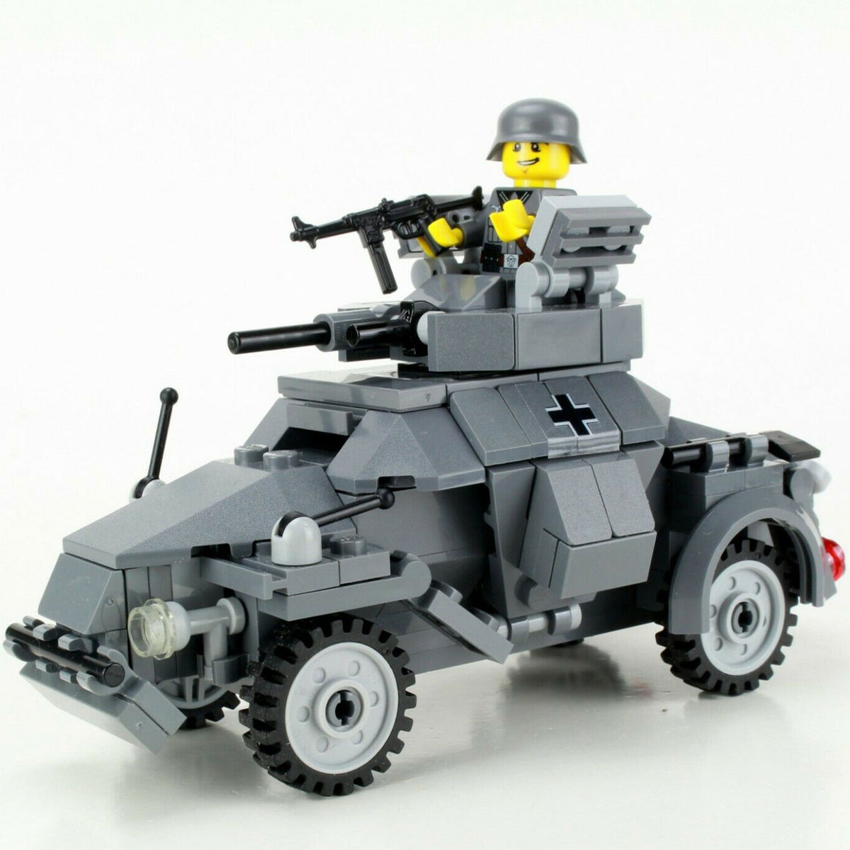 German WW2 Armored Car Sd.Kfz 222 - Custom Military Set – The Brick ...