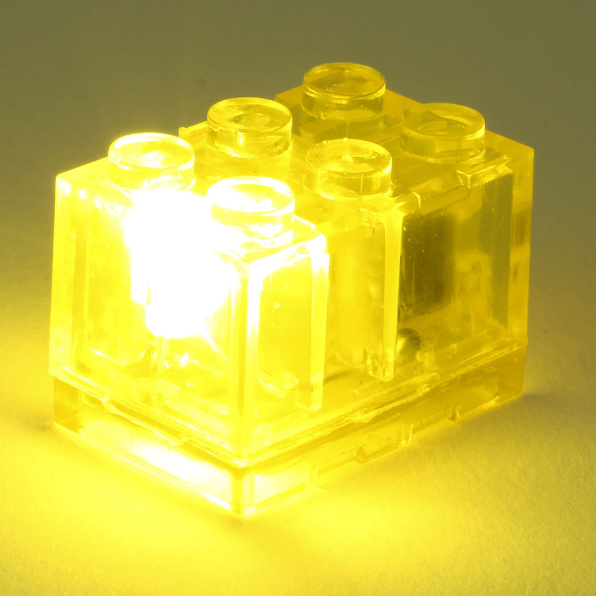 Yellow Light-Up 2x3 Brick (Yellow Light) - Compatible w/ LEGO – The ...